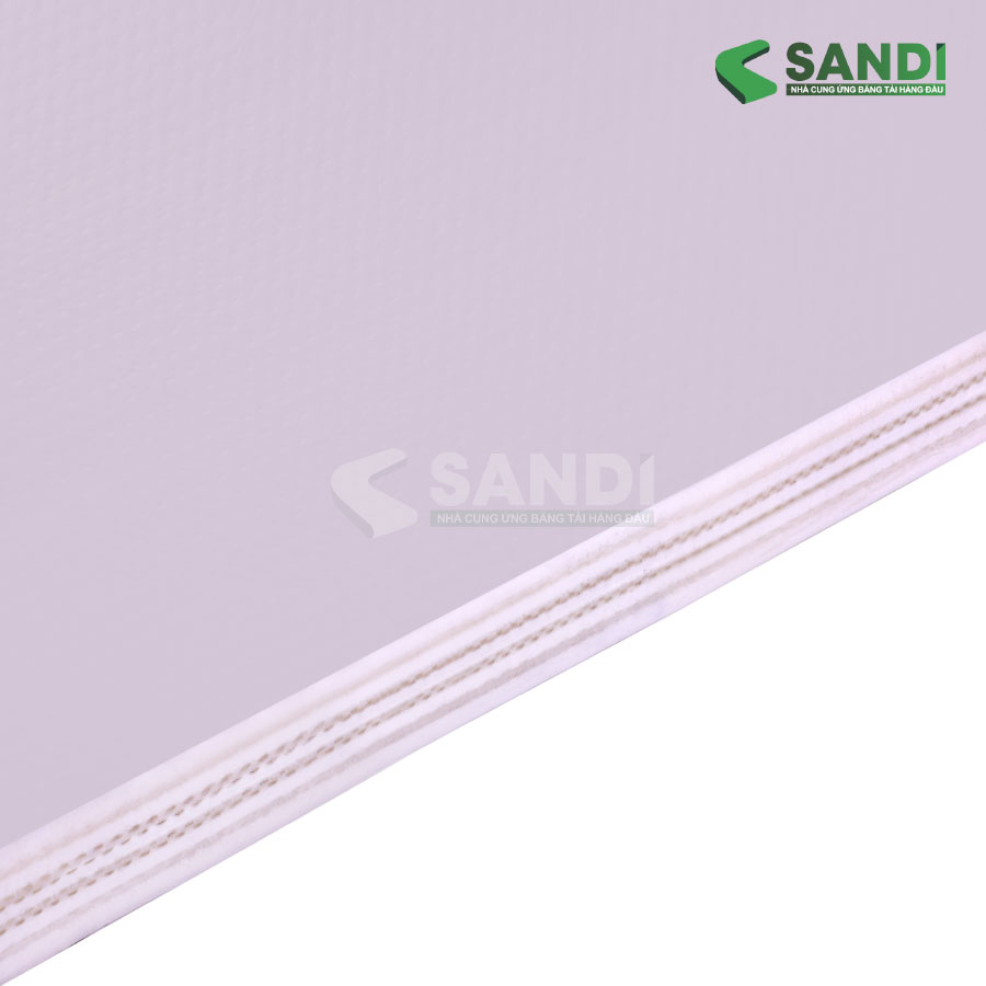 Băng tải PVC trắng hai mặt bóng 6mm