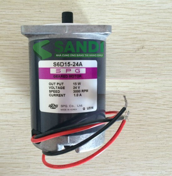 Động cơ băng tải SPG S6D15-24A 15W 1 chiều